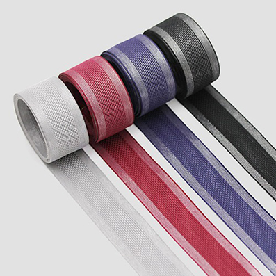 シルバーラインリボン 4色 幅25㎜ 長さ9M